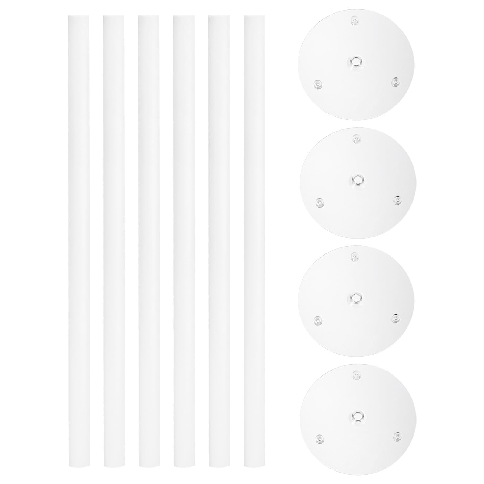 Amazon.com: uxcell 10Pcs Cake Tier Stacking Kit, 4 Cake Separator ...