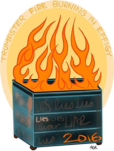 Amazon.com: Trumpster Fire Vinyl Decal Wall Laptop Bumper Sticker 5 ...