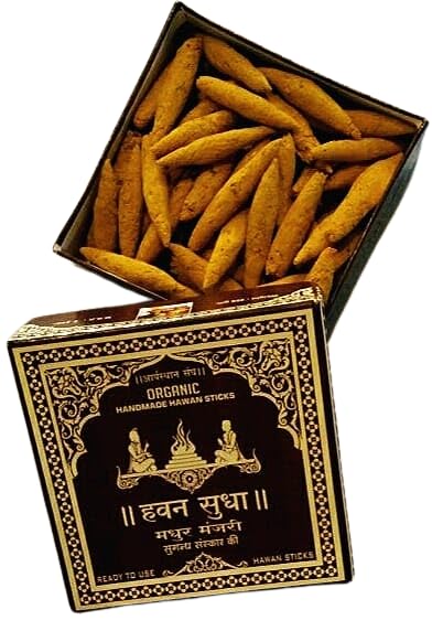 Organic HAWAN Sticks - CHANDRIKA (Added Googal Fragrance, Excellent ...