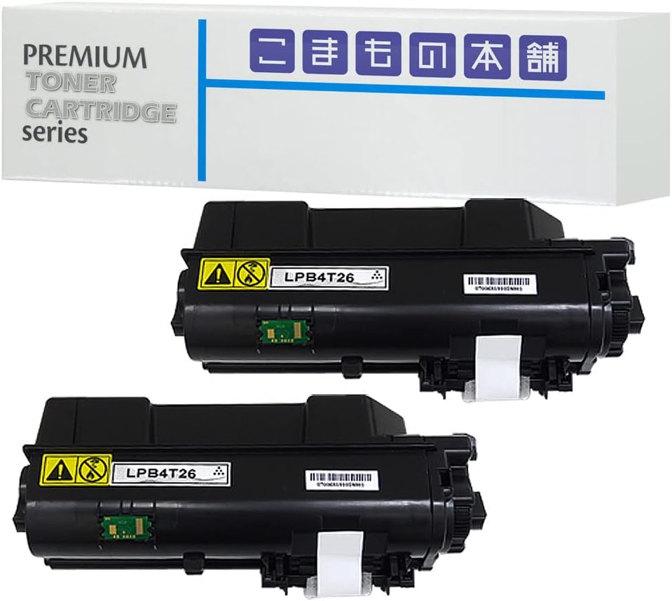 Amazon.co.jp: こまもの本舗 エプソン 用 LPB4T26 互換トナー ブラック ISO認証工場製造 【対応機種】 LP-S380DN 2本セット : パソコン・周辺機器