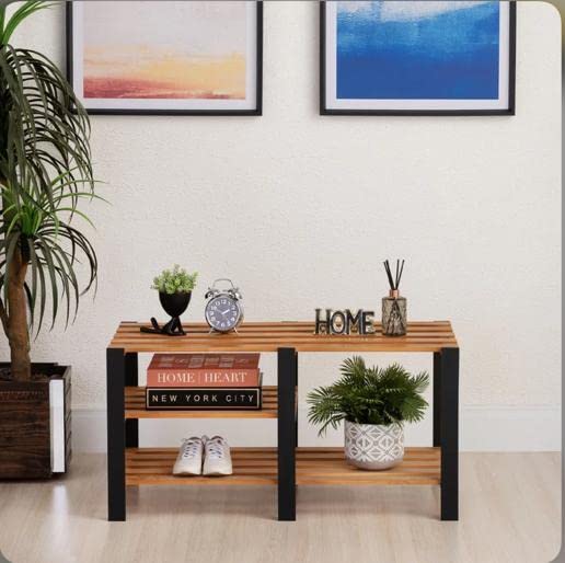 Avyan Provision Wooden Solid Sheesham Wood Coffee Table for Living Room ...