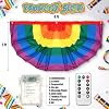 Amazon.com : LED Rainbow Pride Bunting Flag 2 x 4 ft Gay Pride Pleated ...