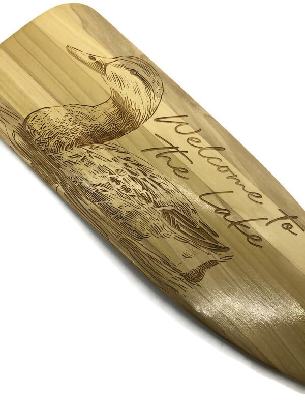 Amazon.com: Personalized Engraved 4' Long Wood Canoe/Boat Paddle ...