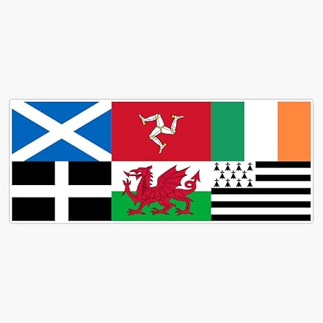 Amazon.com - Celtic Country Flags Sticker Vinyl Decal Bumper Sticker 5"