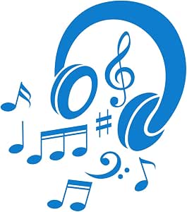 Vinyl Art Sticker Music Note Music Sign and Symbol 54.6x61.8cm ...