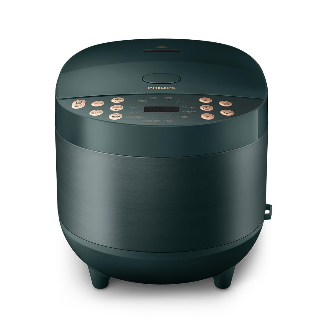 Philips 3000 Series Digital Rice Cooker, 18 Meal Occasion Programs ...
