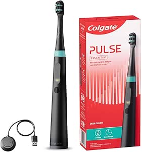 Colgate Pulse Essential Electric Toothbrush, 1 Pk, Deep Clean, Plaque ...