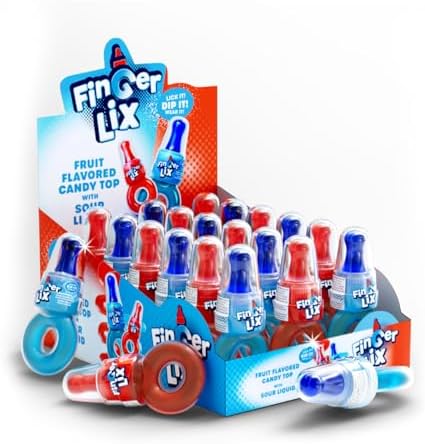 Amazon.com : Ring Candy with Liquid Candy Dip 18 Count - Teen Party ...
