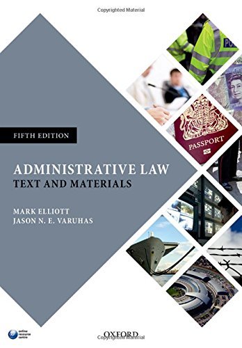 Administrative Law: Text and Materials: Amazon.co.uk: Elliott, Mark ...