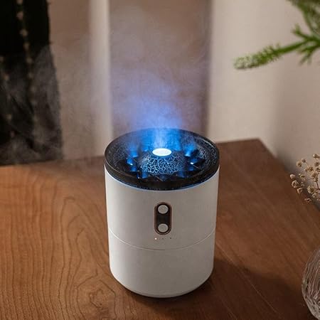 TECHDASH Volcano Flame Aromatic Diffuser - Electric Aromatherapy ...