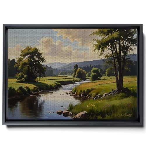 Amazon.com: Canvas Print Nature Art Print Irish Landscape Watercolor ...