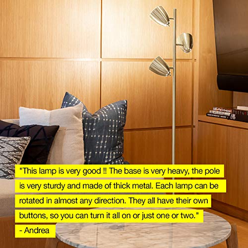 Brightech Jacob LED Standing Lamp, Modern Bright Floor Lamps - Want It All