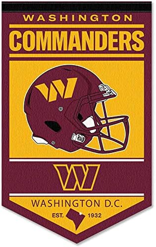 Amazon.com : Washington Commanders Heritage History Banner Pennant ...
