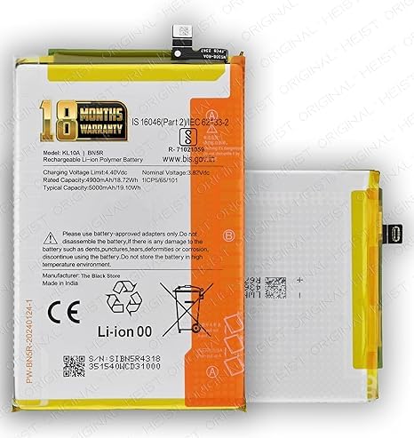 Original 5000mAh Battery BN5R for Xiaomi Redmi A3 Models: 23129RN51X ...