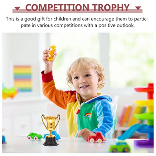 TOYANDONA Small Trophies for Children, 16 Pieces, Golden Trophy Cup ...