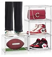 Amazon.com: 10 Pack Acrylic Shoe Display Case Transparent Sneaker ...