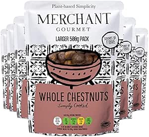 Merchant Gourmet Whole Cooked Chestnuts - Naturally Sweet, Nutty ...
