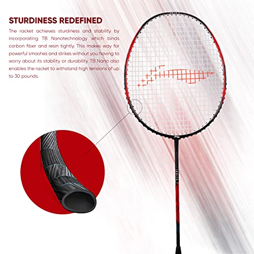 Snapklik.com : Li-Ning G-Force Superlite Ignite 7 (Black/Red) Carbon ...