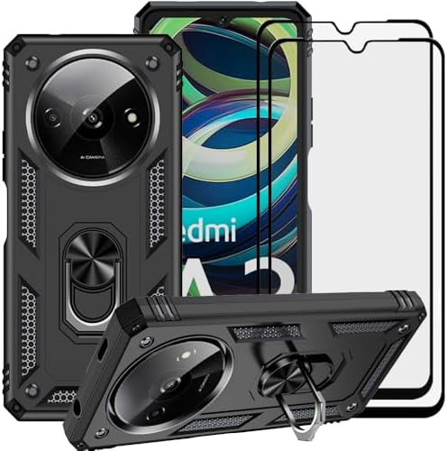 Amazon.com: Case for Xiaomi Redmi A3 4G Phone Case with Glass Screen ...