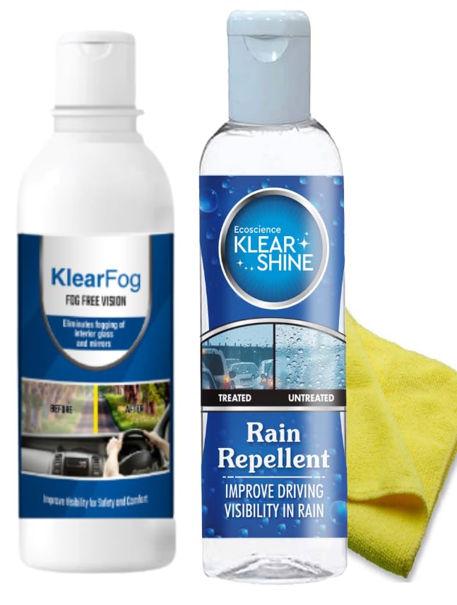 KLEARFOG Anti-Fog Solution for Car windshield & Rain Repellent for car ...