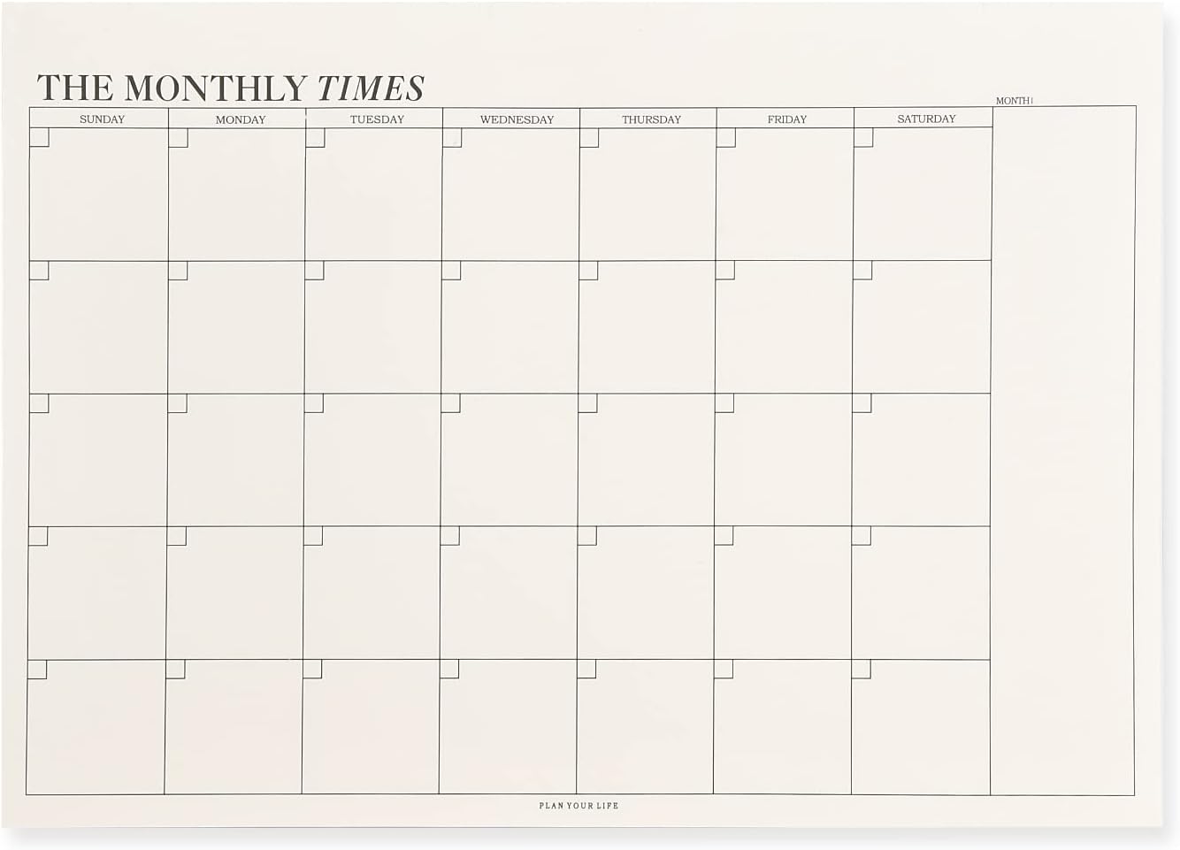 Kioiner Undated Monthly Planner Pad, 60 Pages 245x175mm Planner Pages ...