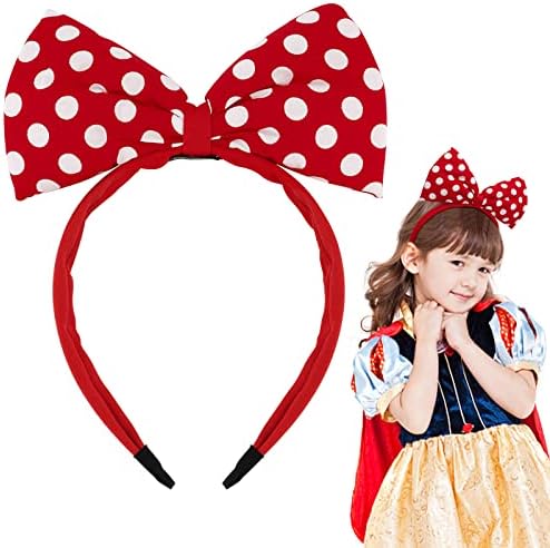Amazon.com: BAHABY Red Polka Dot Headband Hair Band Bow Headbands for ...