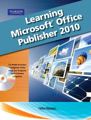 Learning Microsoft Office Publisher 2010, Student Edition: Skintik ...