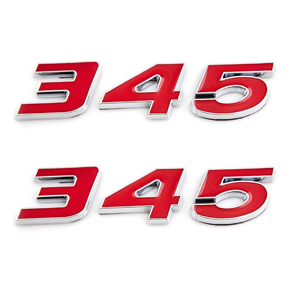 Amazon.com: UpAuto 2 pcs 345 Emblem Badge 3D Self-Adhesive Nameplates ...