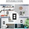 Wall Plate, Duplex Outlet Covers, Matte Black Light Switch Cover ...