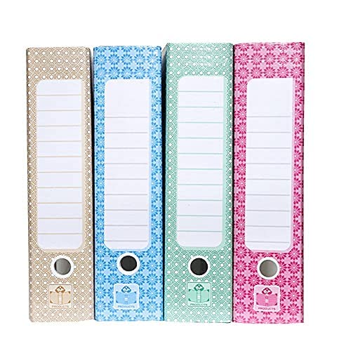 Buy KEEPING Files Cardboard A4 Documents File Storage File with Lever ...