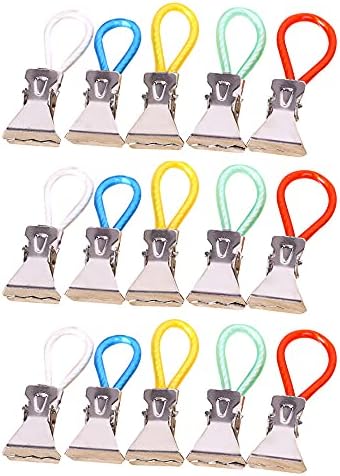 20Pcs Tea Towel Hanging Clips, 5 Colors Metal Tea Towel Storage Clip ...