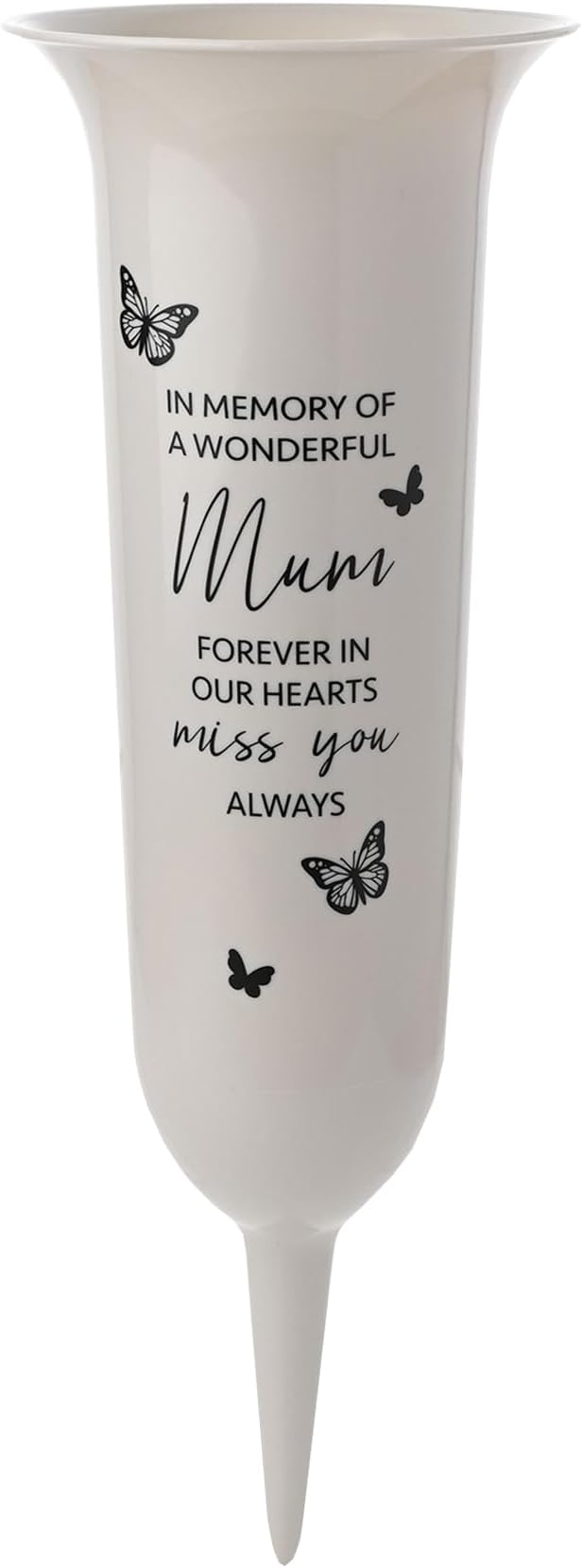 Set of 2 Mum In Loving Memory Spiked Memorial Flower Vases : Amazon.co ...