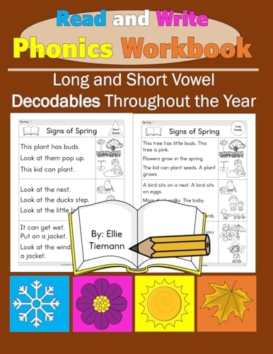 Read and Write Phonics Workbook: Long and Short Vowel Decodables ...
