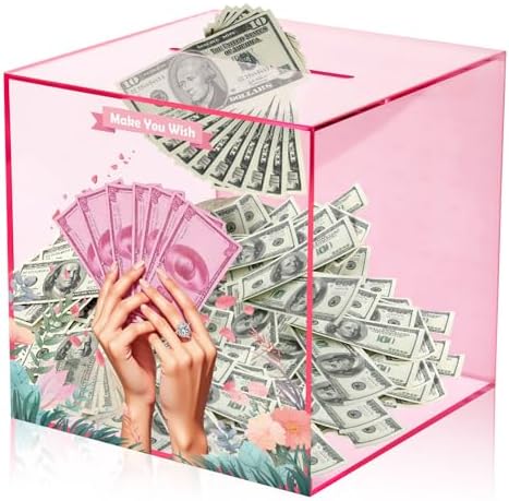 Amazon.com: 10K Smash Box Money Saving Challenge, Clear Acrylic Piggy ...