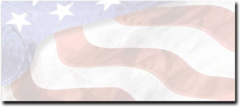 Amazon.com : Painted American Flag Decorative Mailing Envelopes - #10 ...