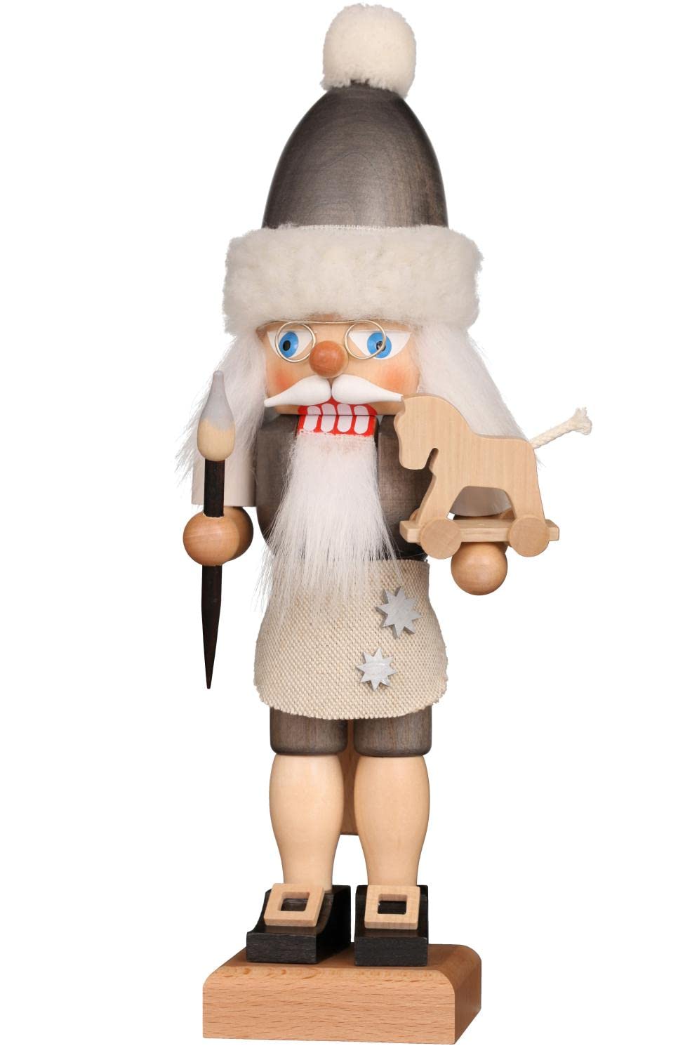 Amazon.com: Christian Ulbricht Nutcracker - Grey Santa - 11.75" H ...