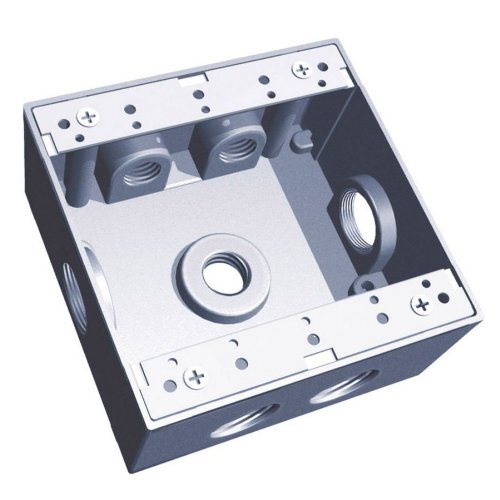 Amazon.com: Red Dot 2-Gang Universal Weatherproof Electrical Box ...