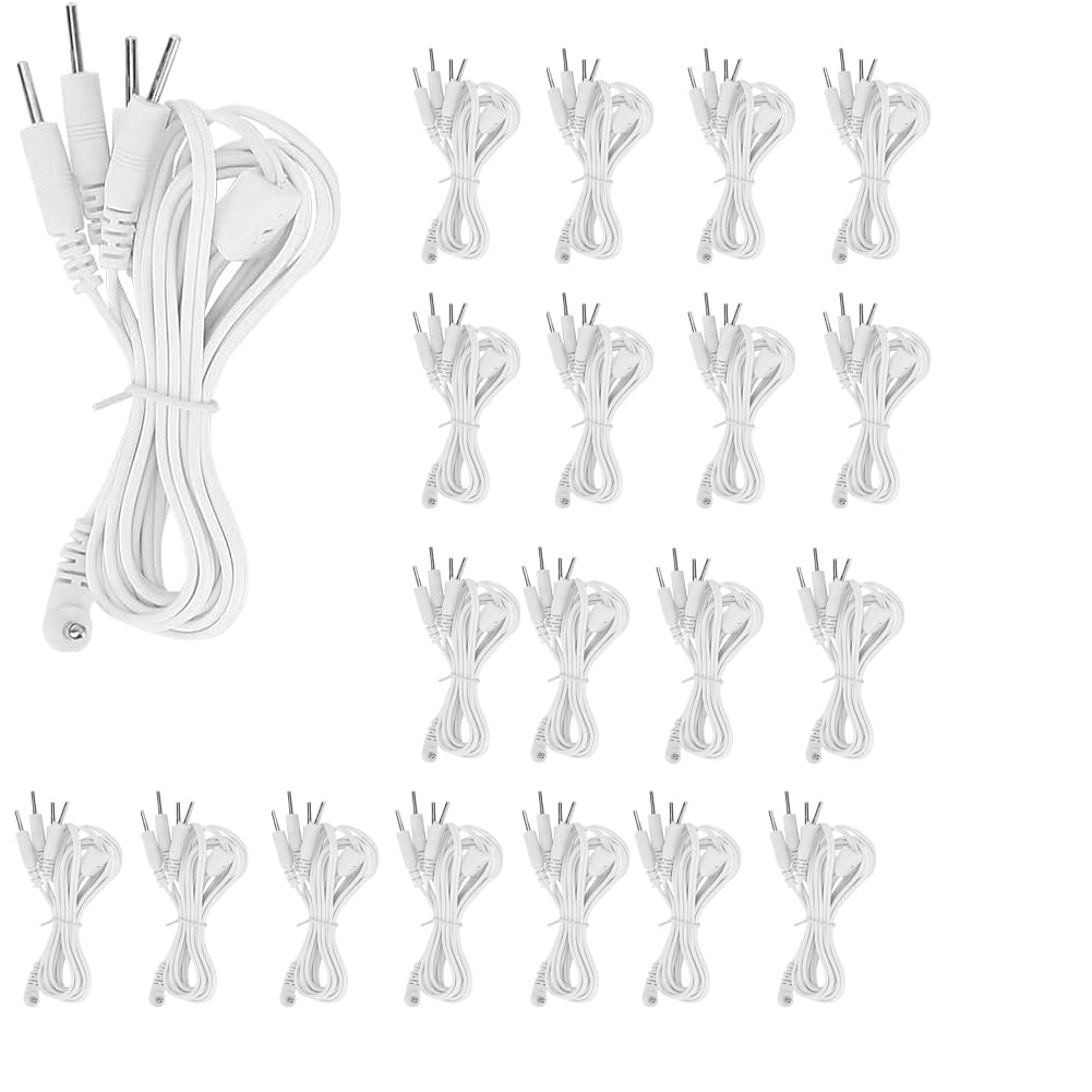 Snapklik.com : 2mm Electrode Wires Cable For TENS Machine Connector ...
