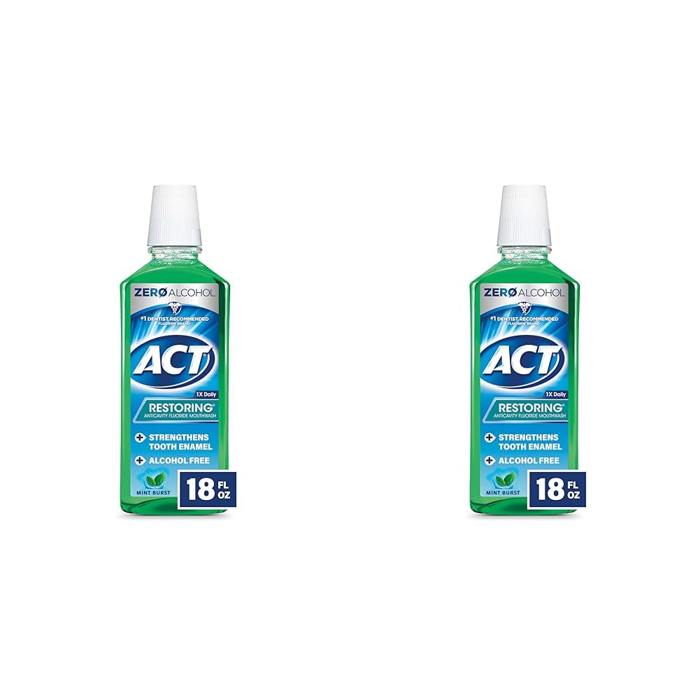 Snapklik.com : ACT Restoring Zero Alcohol Fluoride Mouthwash 18 Fl Oz ...