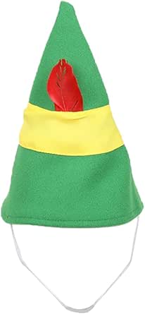 Amazon.com: Santa Hat Short Christmas Hat Red Christmas Caps for (Green ...