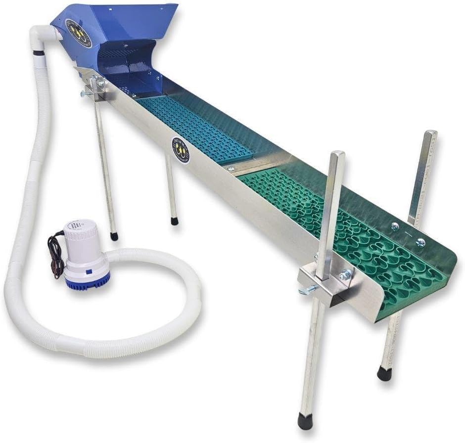 Amazon.com : 6" x 42" Highbanker Double Mat Gold Sluice Box - Micro ...