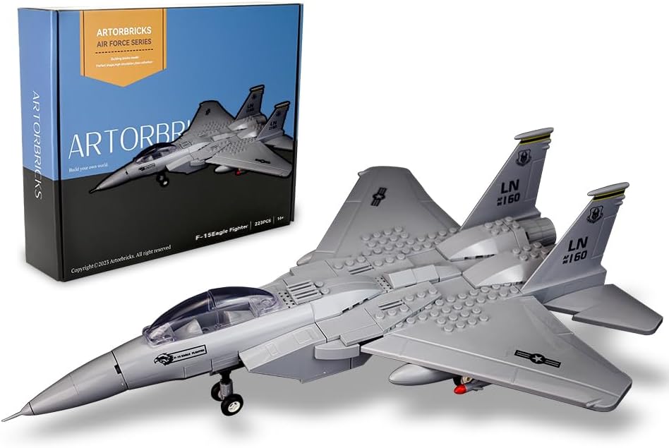 Amazon.com: ArtorBricks F-15 Eagle Fighter Airplane Military Building ...