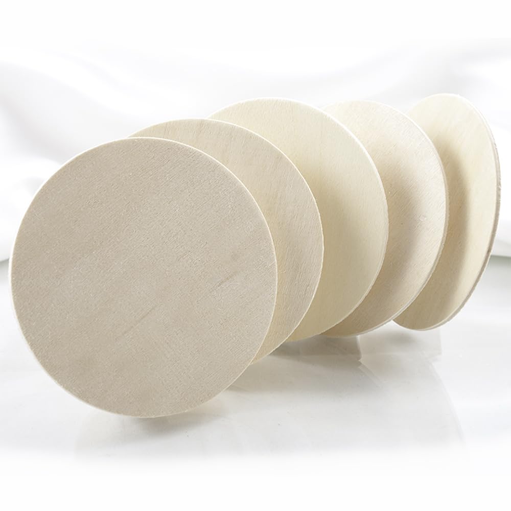 Amazon.com: Natural Unfinished Round Wood Circle Cutout | 5 Inch - 25 Pack