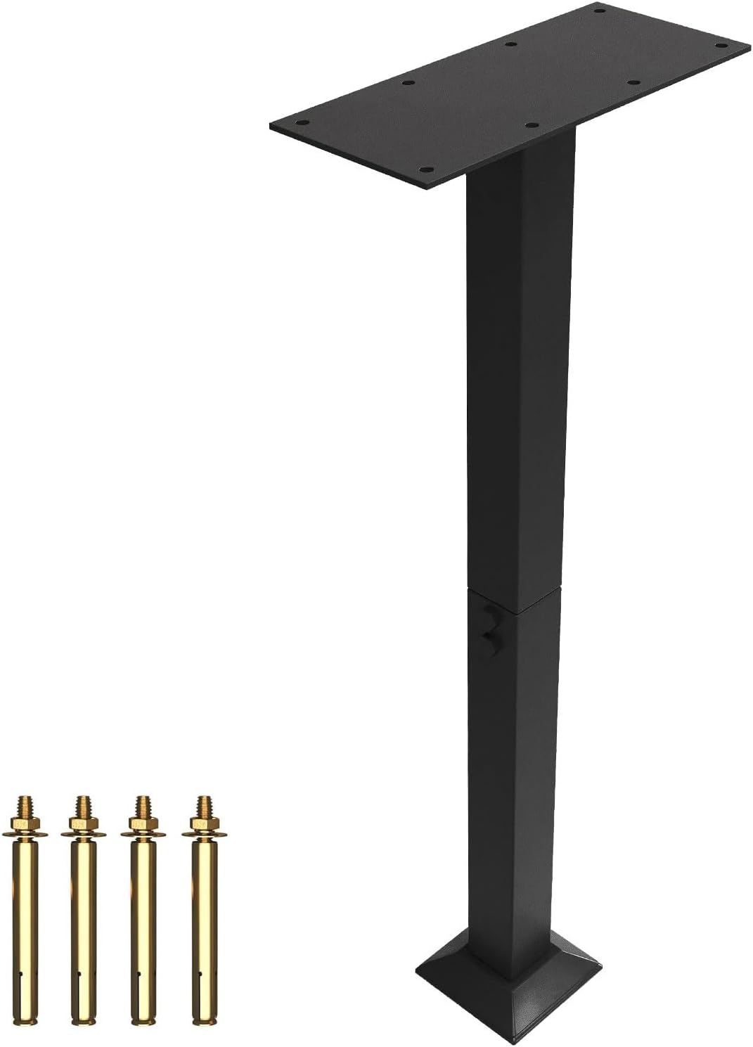 Hykolity Mailbox Mount Base Plate, Powder Coated Mail Box Surface Mount ...