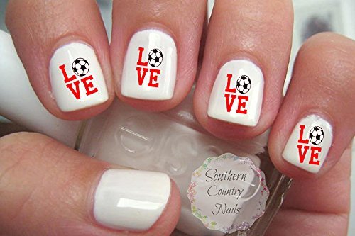 Amazon.com: Sports Soccer Nail Art Designs Decals : Beauty & Personal Care