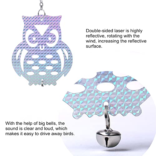 4 PCS Bird Repellent Reflectors Silver Mylar Spinner, Hanging ...