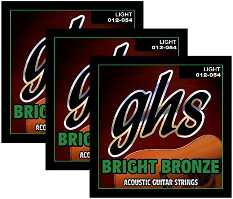 Amazon.com: GHS Strings BB30L Bright Bronze, 80/20 Copper-Zinc Alloy ...