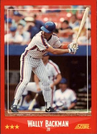 Amazon.com: 1988 Score Baseball Card #303 Wally Backman : Collectibles ...