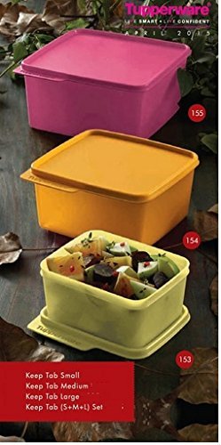 Buy Tupperware Keep Tab, Set of 3(500 ml+1.2 LTR+2.5 LTR) New with Free ...