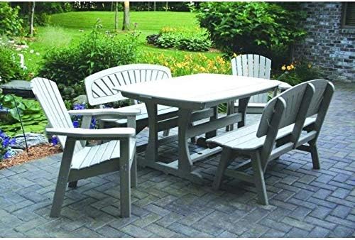 Amazon.com : Perfect Choice Outdoor Furniture Dining Table 56" - Shown ...